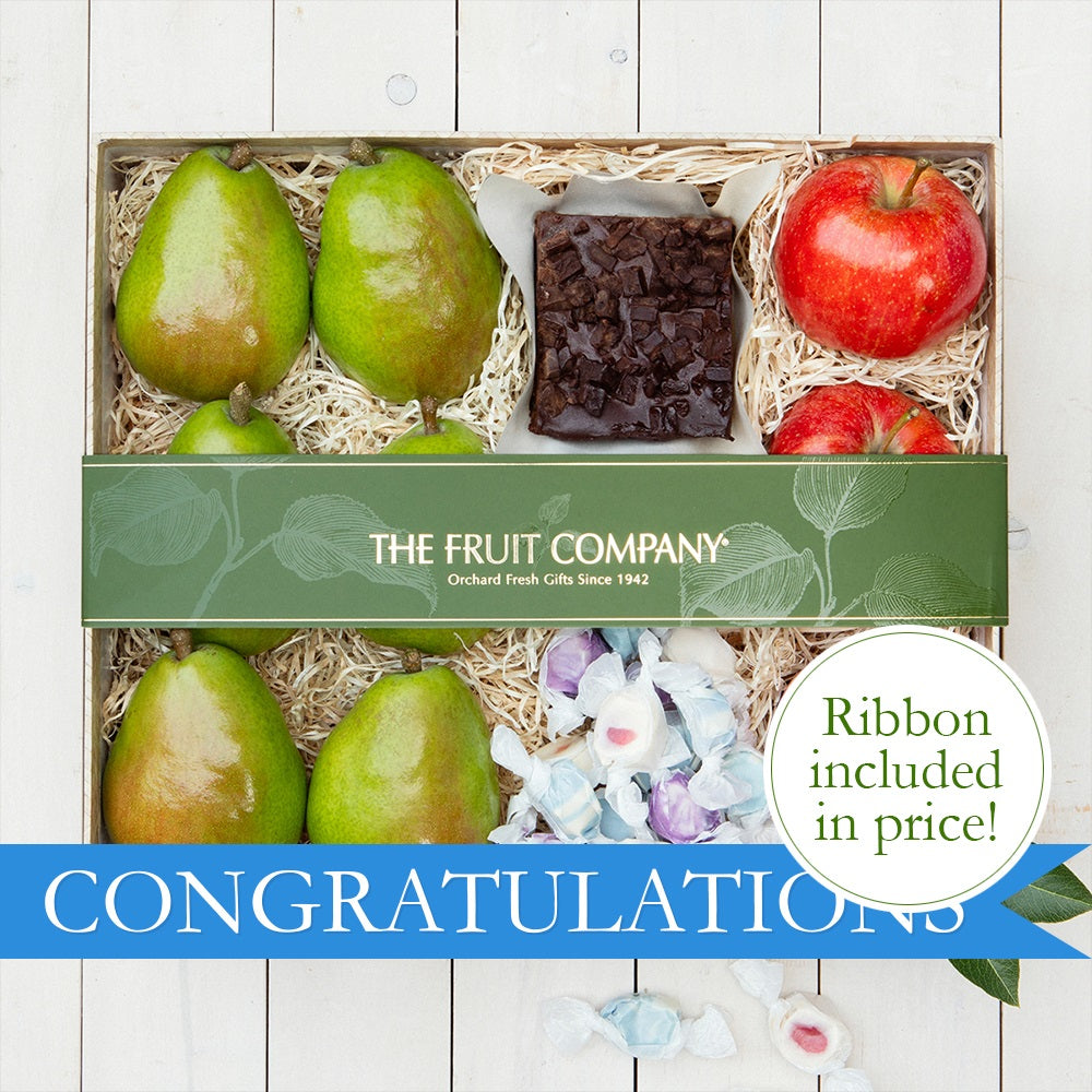 Congratulations Gift Box with Congratulations Ribbon – The Fruit Company®